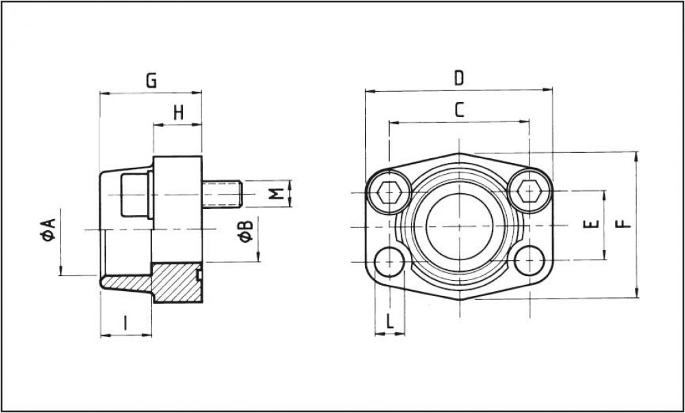 SAE-Einschweißflansch - SAE (ISO 6162) - BRW Fluidtechnik